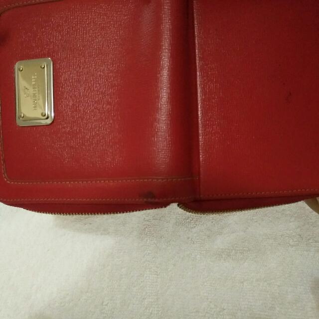 braun buffel red wallet, Luxury, Bags & Wallets on Carousell