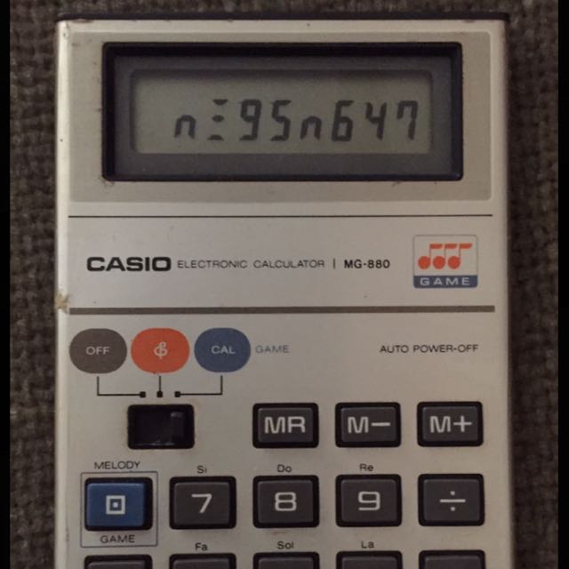 Vintage/Collector's Musical & Game Calculator, Hobbies & Toys ...