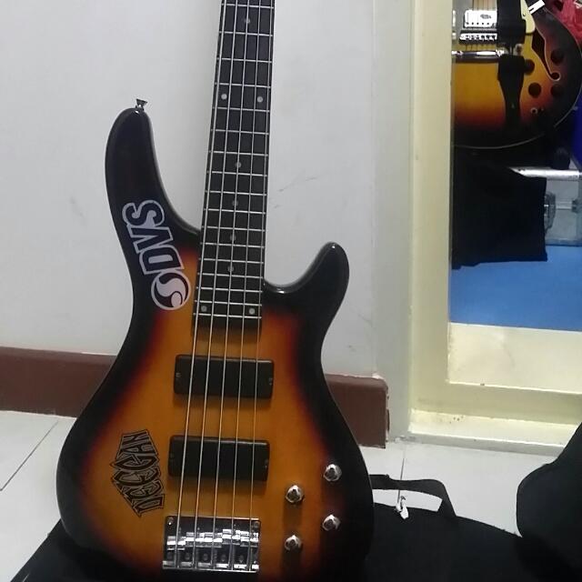 Guson 5 String Active Bass Guitar, Hobbies & Toys, Music & Media, Music ...