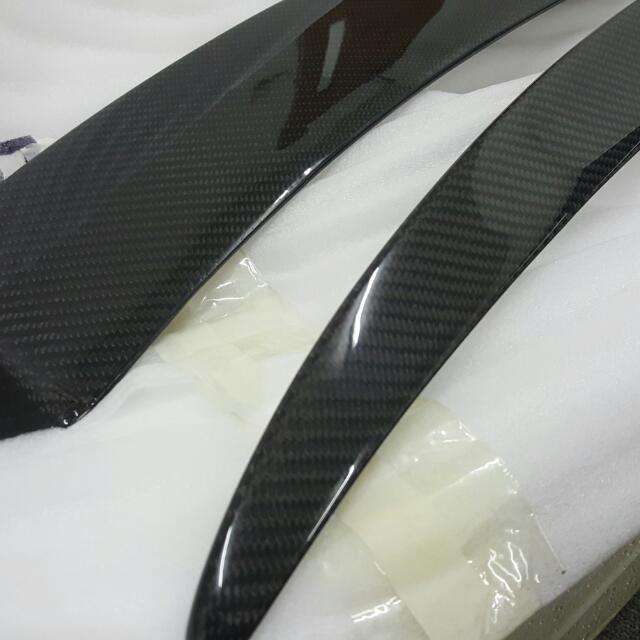 jetta mk 6/7 pure carbon fibre roof spoiler and boot lip, Car ...