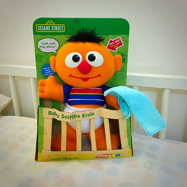 Playskool Sesame Street Baby Sniffles Ernie, Babies & Kids, Infant ...