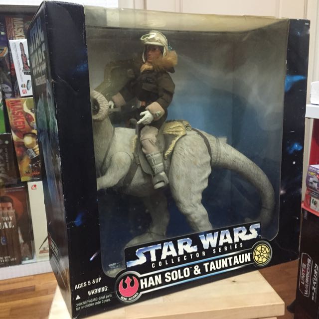 Star War collector series 12 inch Han Solo sitting on tauntaun, Hobbies ...