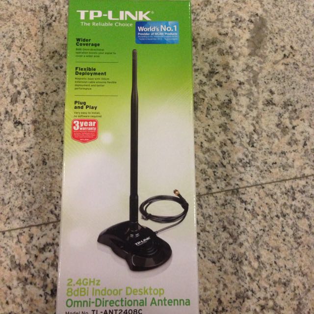 TP-Link 8dBi Indoor Desktop Omni-Directional Antennae, Computers & Tech ...