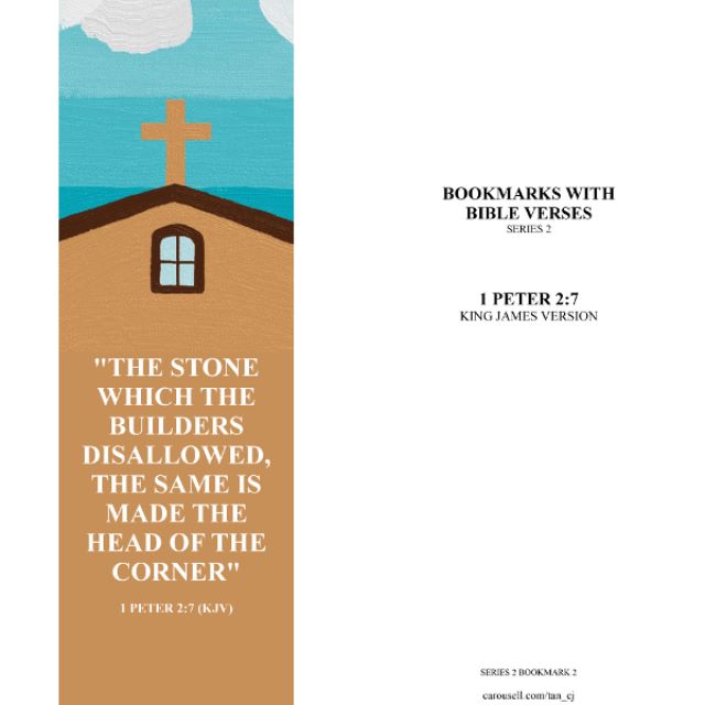 Bookmarks with Bible verses Series 2, Hobbies & Toys, Stationery ...