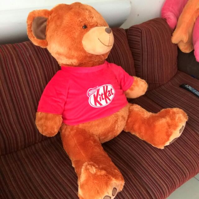 Limited edition 3 ft Kit-Kat Teddy Bear, Hobbies & Toys, Toys & Games ...