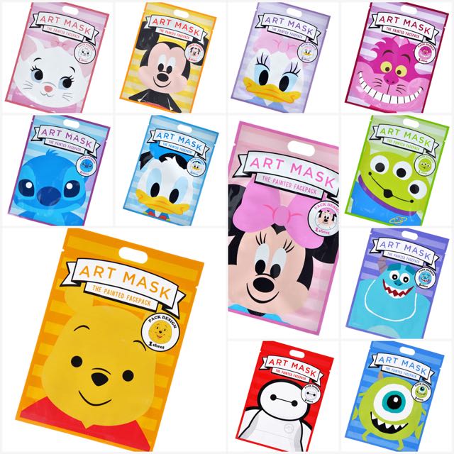 PREORDER Disney Art Mask (Facial Mask), Health & Nutrition, Face Masks ...