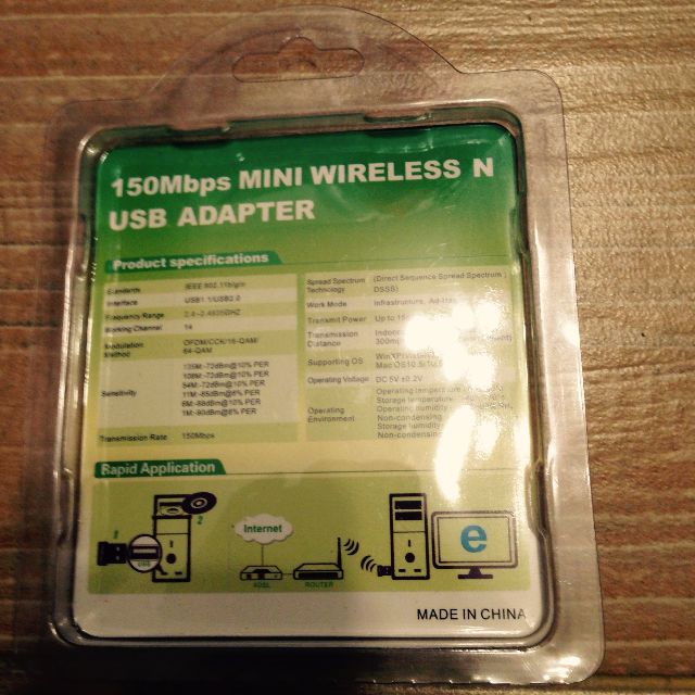全新150M Mini 無線WIFI USB 接收器 RTL8188CU, 電腦＆科技, 電腦周邊及配件, Wifi及上網相關產品 ...