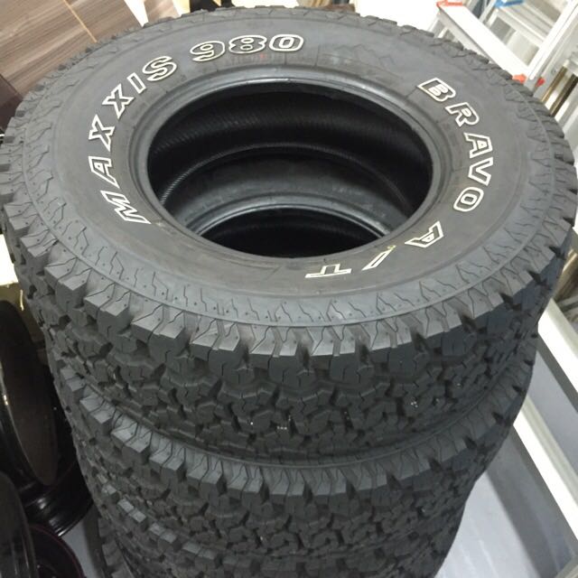 5x Maxxis Bravo A/T 980 LT265/75/16 Tyres, Car Accessories on Carousell