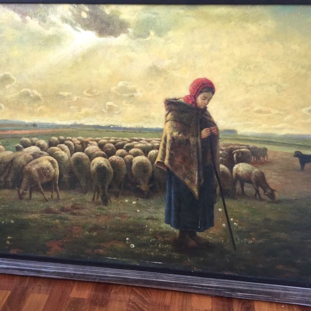 Reproduction Painting Shepard Girl, Hobbies & Toys, Stationery & Craft ...