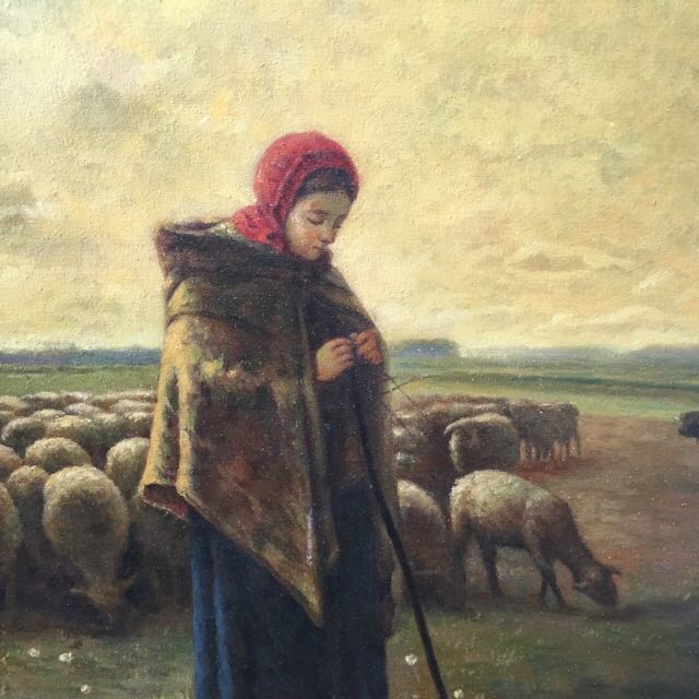 Reproduction Painting Shepard Girl, Hobbies & Toys, Stationery & Craft ...