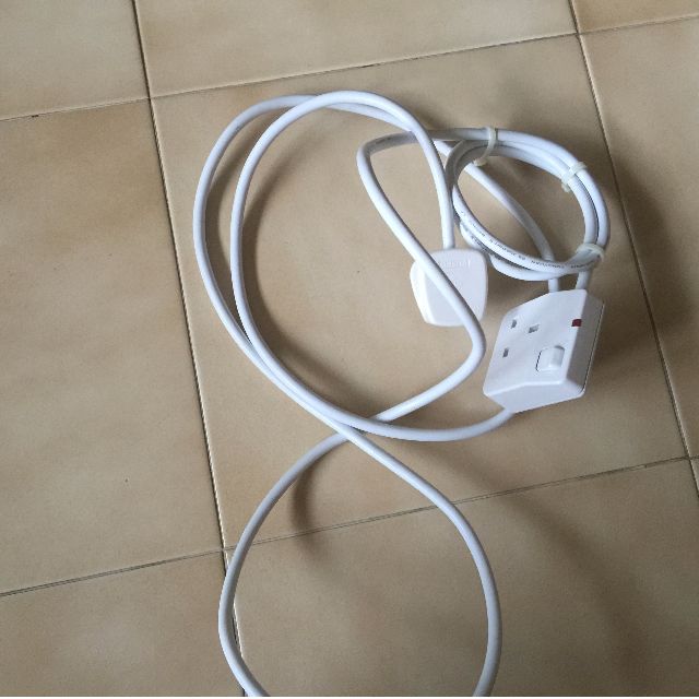 Single plug extension cord - 2 available, $7 each, Computers & Tech ...