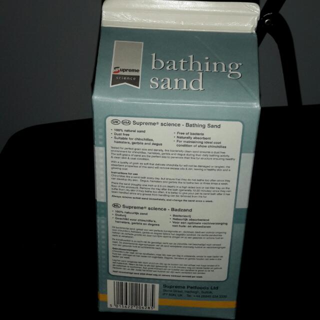 Hamster/Chinchilla Bathing Sand ' Supreme Science ', Pet Supplies ...