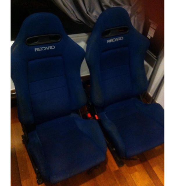 RECARO Blue pair Limited edition with Honda civic EK railing, Auto ...