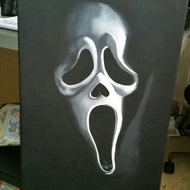 Scream Ghostface Painting Acrylic, Hobbies & Toys, Stationery & Craft ...