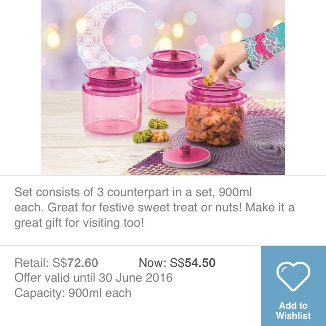 Tupperware Cookies Canister, Furniture & Home Living, Home Decor, Vases ...