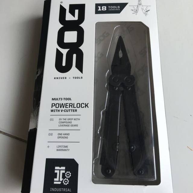 SOG Powerlock With V-cutter, Hobbies & Toys, Stationery & Craft, Other ...