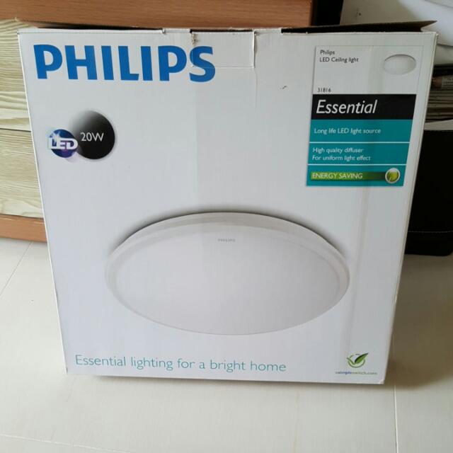Philips LED Ceiling Light, Furniture & Home Living, Lighting & Fans ...