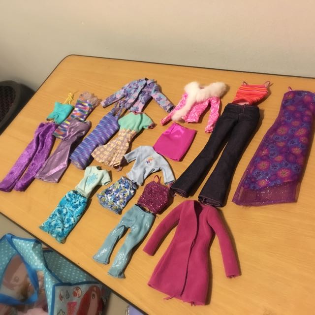Barbie 19 Mix-N-Match Clothes, Hobbies & Toys, Toys & Games on Carousell