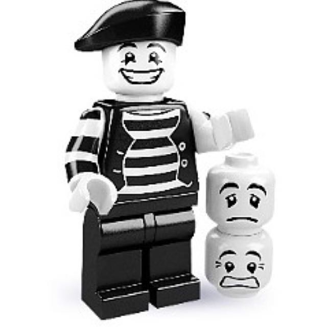 Lego Minifigure Series 2 mime, Hobbies & Toys, Toys & Games on Carousell