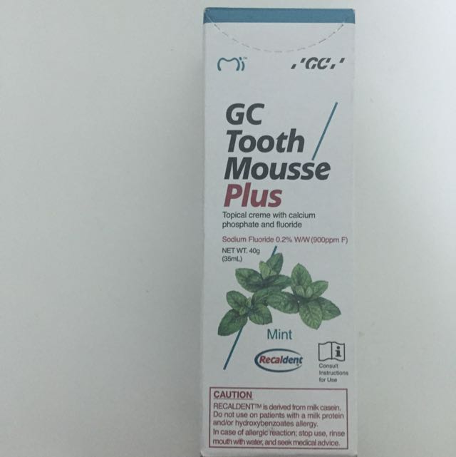 GC Tooth Mousse Plus, Beauty & Personal Care, Face, Face Care on Carousell