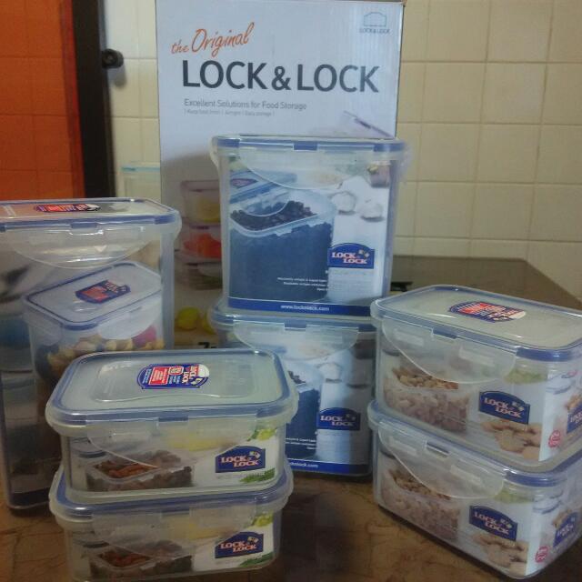 Lock And Lock Tupperware 14pc Gift Set Rectangle, Furniture & Home ...