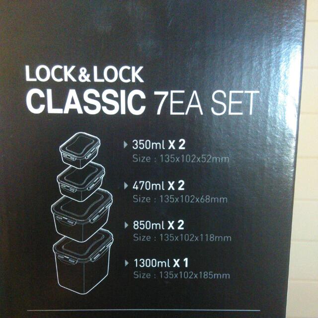 Lock And Lock Tupperware 14pc Gift Set Rectangle, Furniture & Home ...