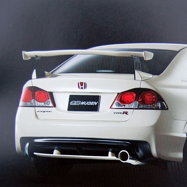Original Fibre Civic FD2R Mugen Spoiler, Car Accessories on Carousell