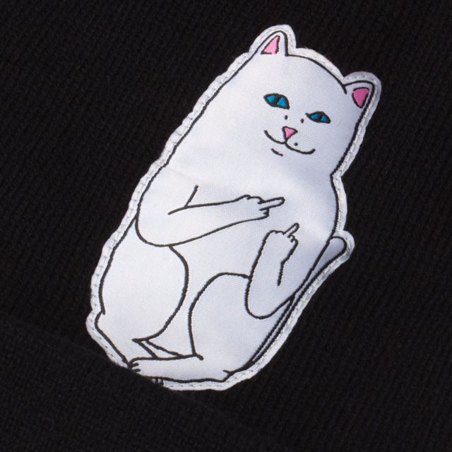 Rip N Dip Middle Finger Cat Beanie (2 colors), Men's Fashion, Tops ...