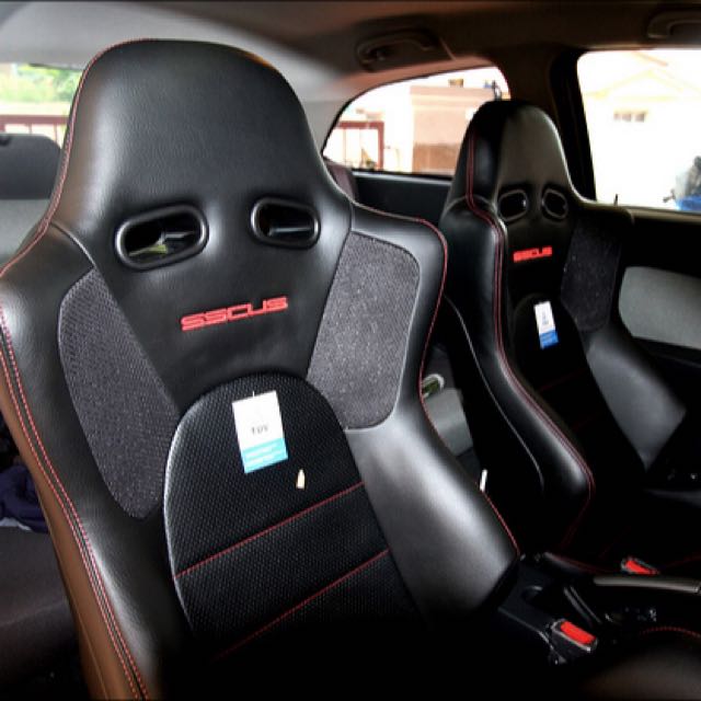 SSCUS Bucket Seats Star PU Leather, Car Accessories on Carousell
