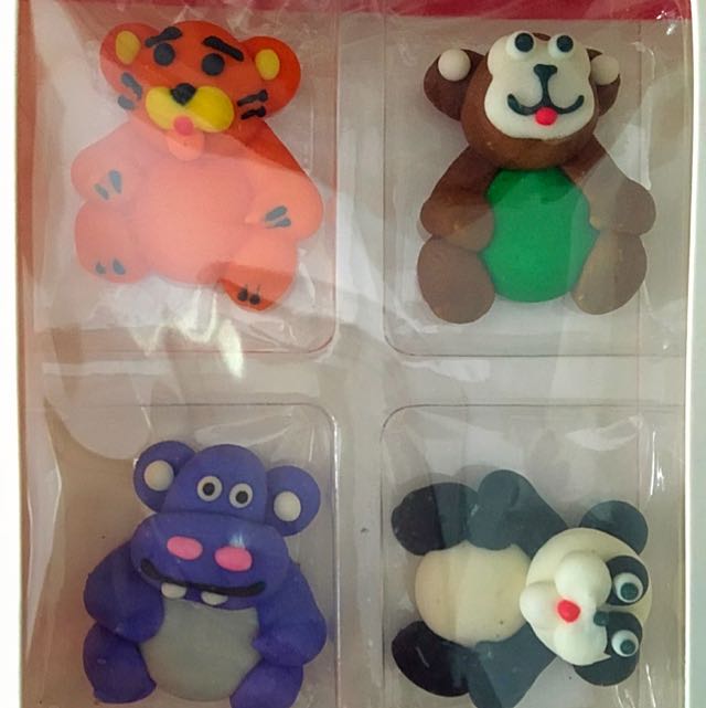 Sugar Animal And HAPPY BIRTHDAY Cake/cupcake Toppers, Hobbies & Toys ...