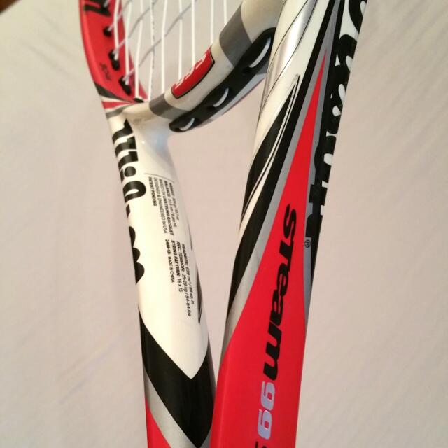 Wilson Steam 99S Tennis Racquet, Sports Equipment, Sports & Games ...