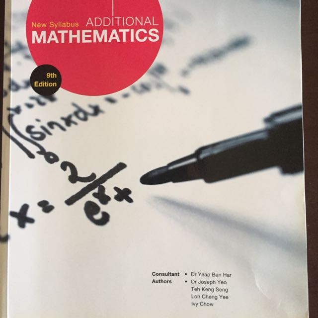 ADDITIONAL MATHEMATICS TEXTBOOK, Hobbies & Toys, Books & Magazines ...