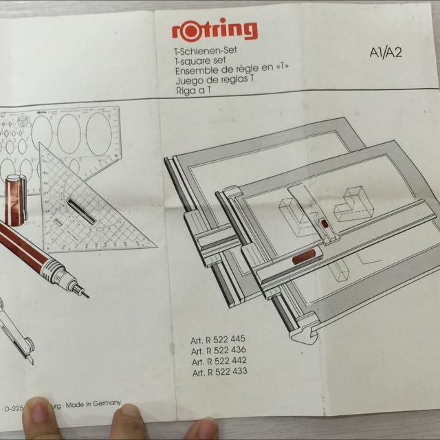 Rotring Set A1/A2, Books & Stationery, Stationery on Carousell
