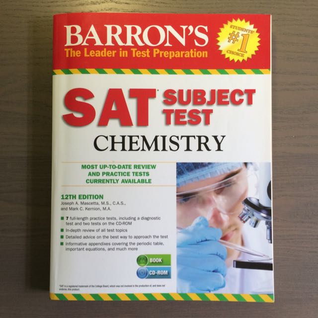 Barron's SAT Chemistry 12th Edition, Hobbies & Toys, Books & Magazines ...