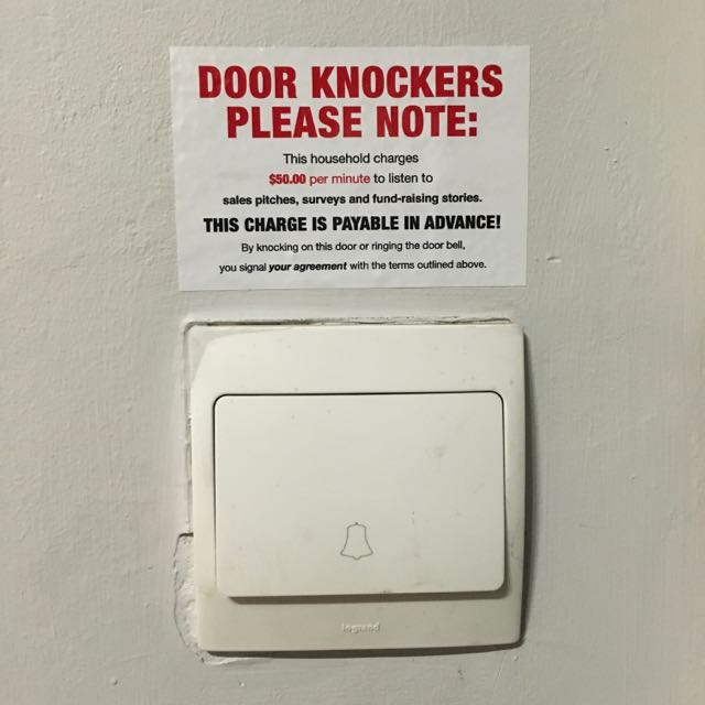 Door Knockers Stickers, Everything Else on Carousell
