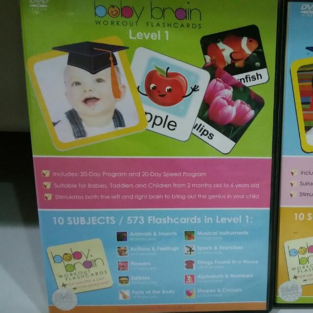 Baby Brain Level 1 And 2 DVD. Available In Chinese And English Versions ...