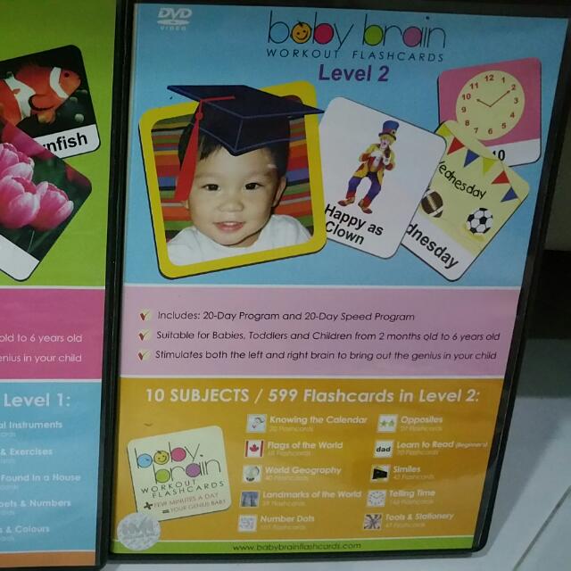 Baby Brain Level 1 And 2 DVD. Available In Chinese And English Versions ...