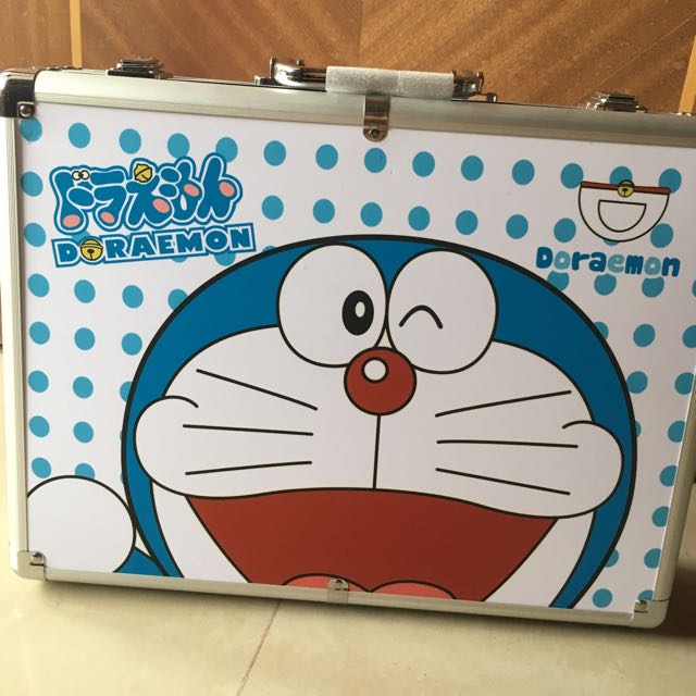 Doraemon Mahjong Set Metal Box, Hobbies & Toys, Toys & Games on Carousell