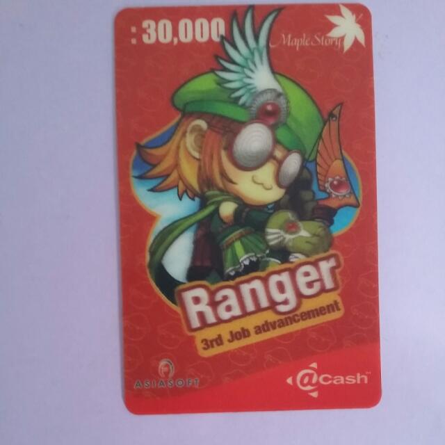 Antique Rare 3D MapleStory Topup Card., Hobbies & Toys, Toys & Games on ...