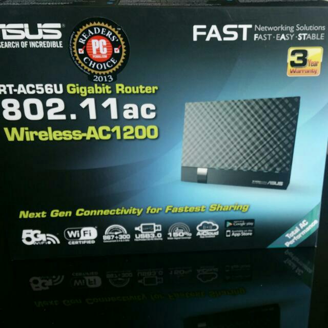 ASUS RT-AC56U Router, Computers & Tech, Parts & Accessories, Networking ...
