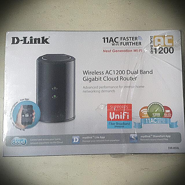 D-Link Wireless AC 1200 Dual Band Gigabit Cloud Router, Computers ...