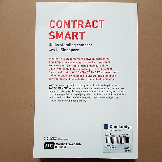 Tan Soon Meng - Contract Smart: Understanding contract law in Singapore, Computers & Tech ...