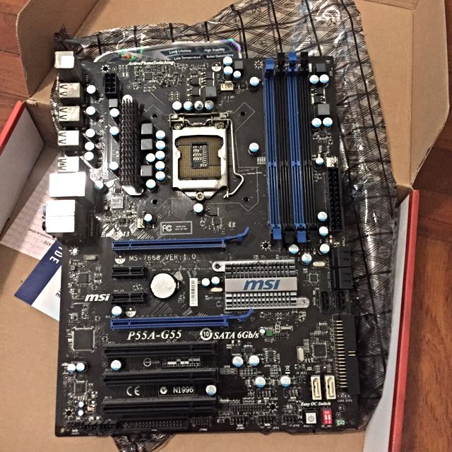 Intel I5 760 Msi P55a G55 Computers And Tech Parts And Accessories