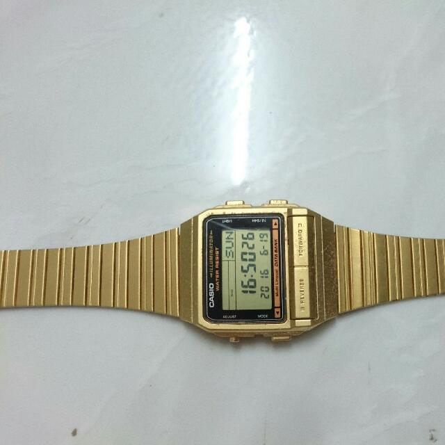 Vintage Casio Illuminator GOLD, Men's Fashion, Watches & Accessories ...
