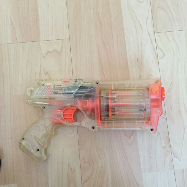 Transparent Nerf Maverick Rev-6, Hobbies & Toys, Toys & Games on Carousell