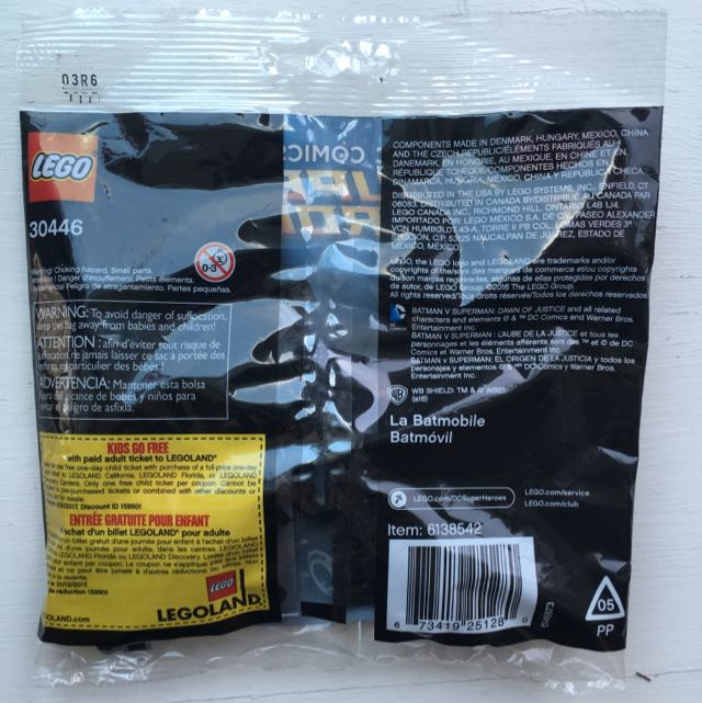 Lego 30446 The Batmobile (from Batman V Superman) Polybag, Hobbies ...