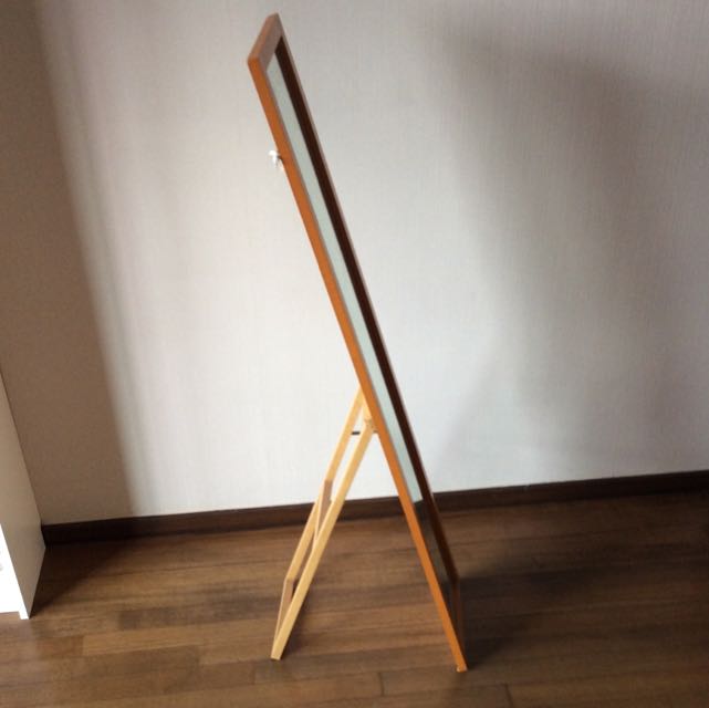 MUJI Standing Mirror (maple), Furniture & Home Living, Home Decor ...