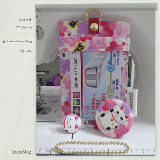 Handmade Retractable EZlink/Access Card Holder【 FREE NON-REGISTERED ...