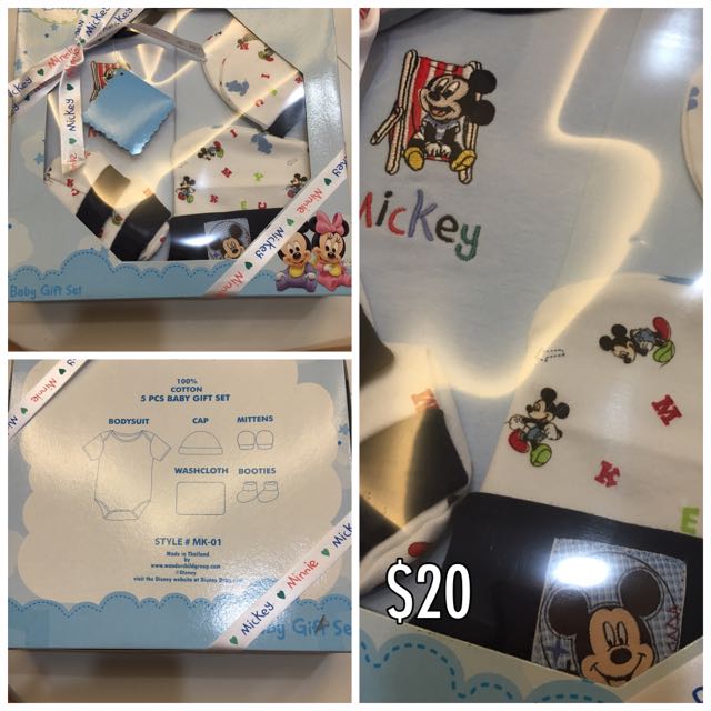 Mickey Mouse baby clothes box set, Babies & Kids, Babies & Kids Fashion ...