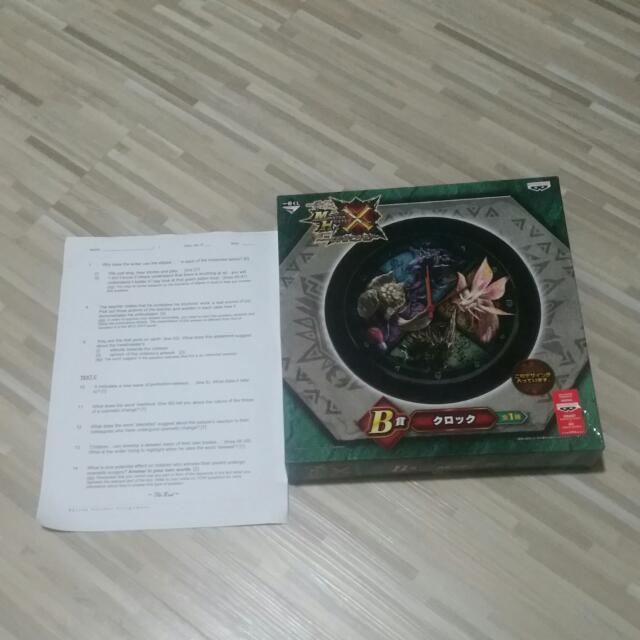 Monster Hunter Clock, Hobbies & Toys, Memorabilia & Collectibles, Fan ...